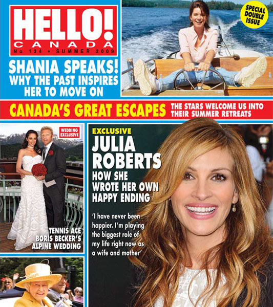 Tommy's #1 SHANIA TWAIN SuperSite - HELLO! Canada (Summer 2009)